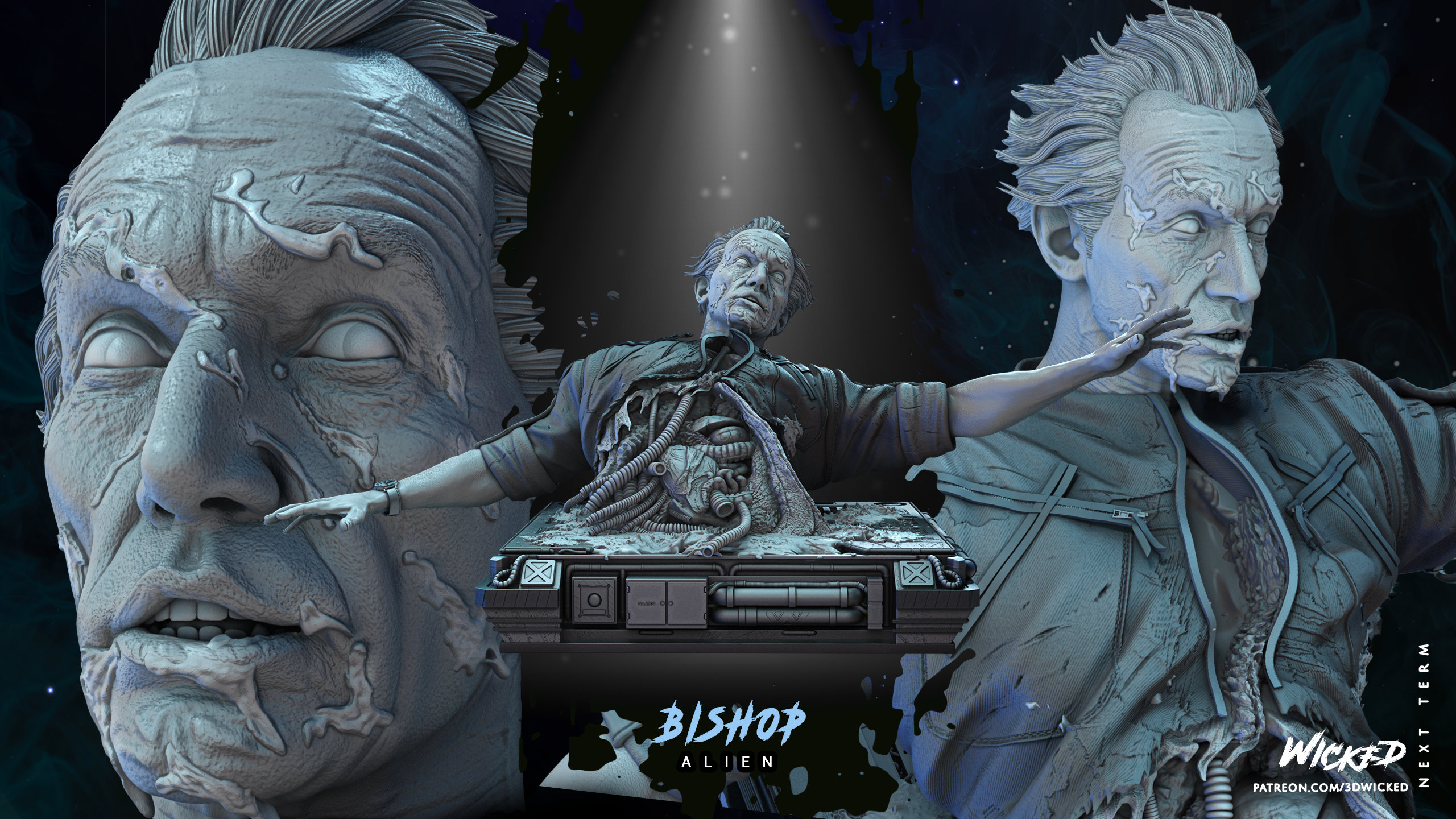 Fan Art Figure - Bishop - Aliens - Movie - 3D Printing - 1:6 Scale - Etsy