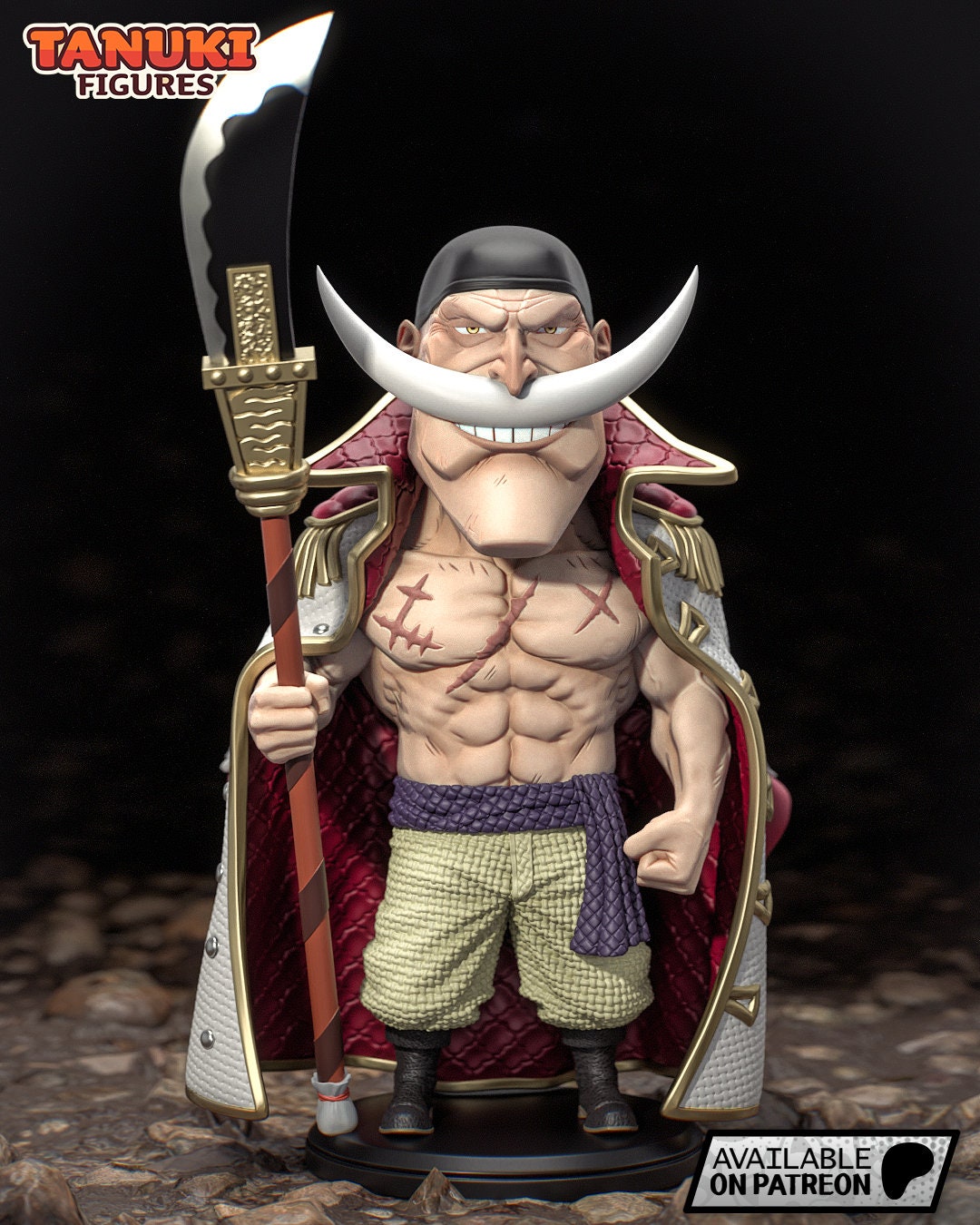 Chibi Style Pirate Captain Fanart Figure 3D Printing 7.4 Cm Tall - Etsy