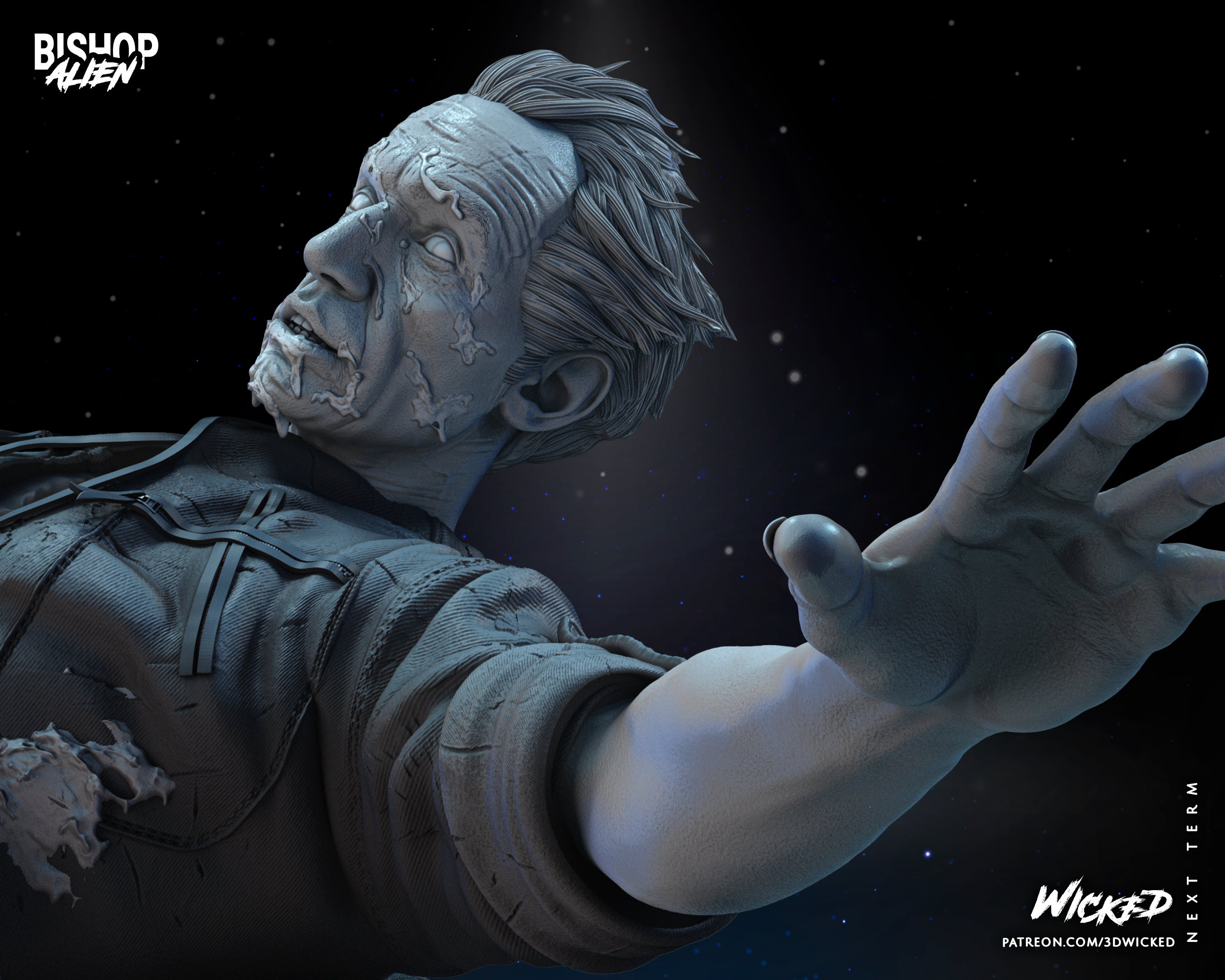 Fan Art Figure - Bishop - Aliens - Movie - 3D Printing - 1:6 Scale - Etsy