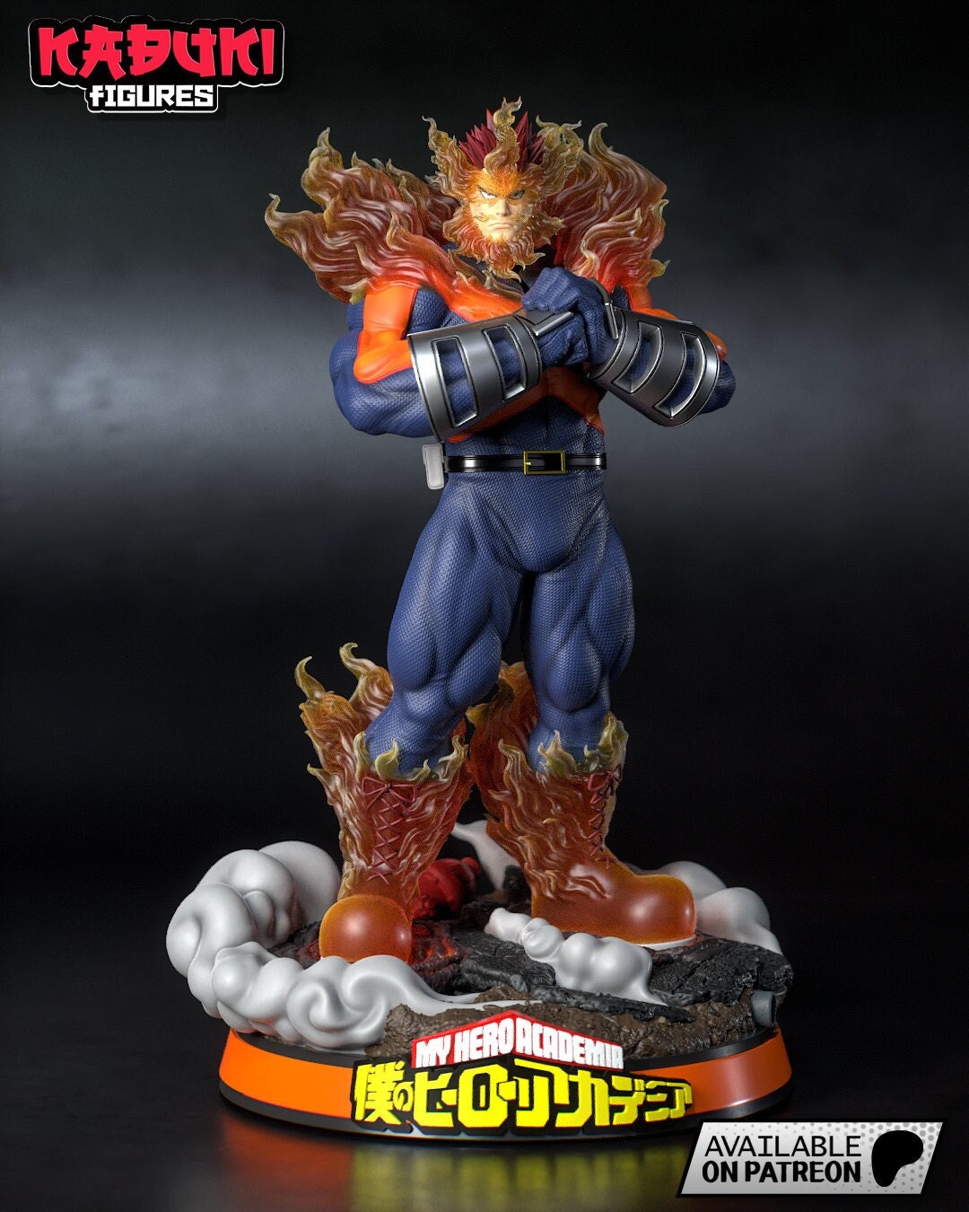 Fan Art Figure Fire Hero Anime 3D Printing 24 Cm Unpainted - Etsy