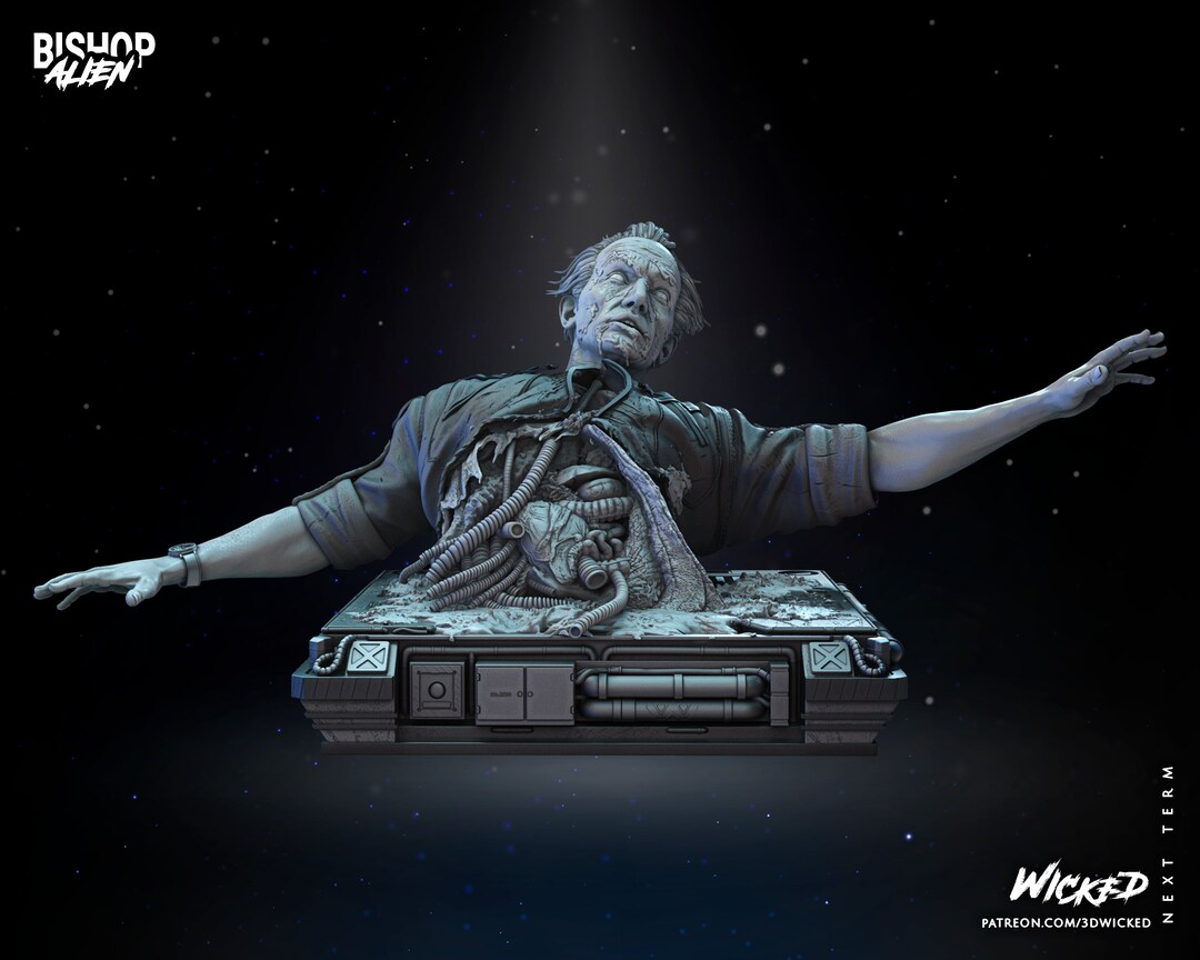 Fan Art Figure Bishop Aliens Movie 3D Printing 1:6 Scale - Etsy