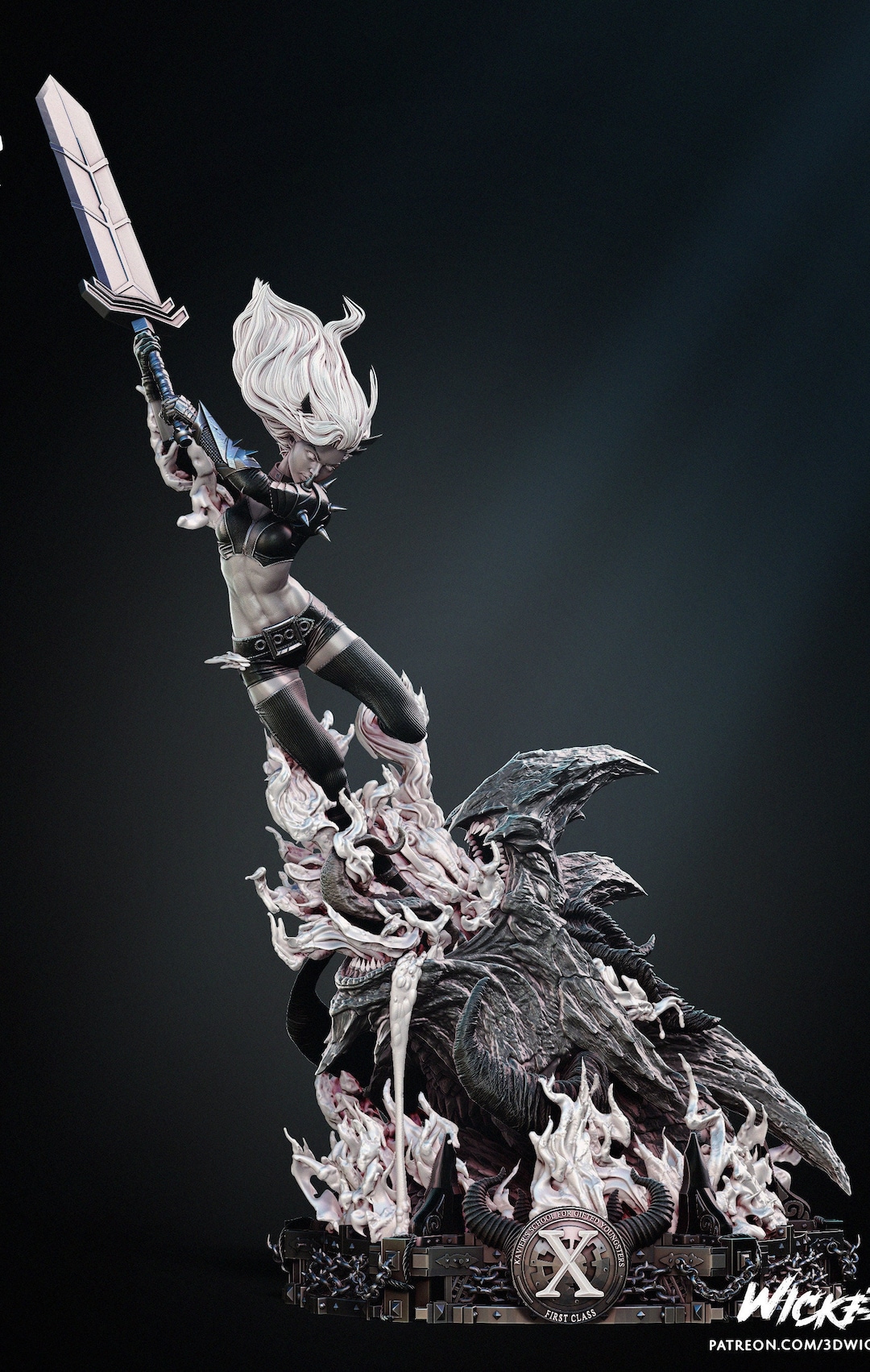 Magik Vs Dragon Fan Art Figure - Superheroes - 3D Printing - 25 Cm - Etsy