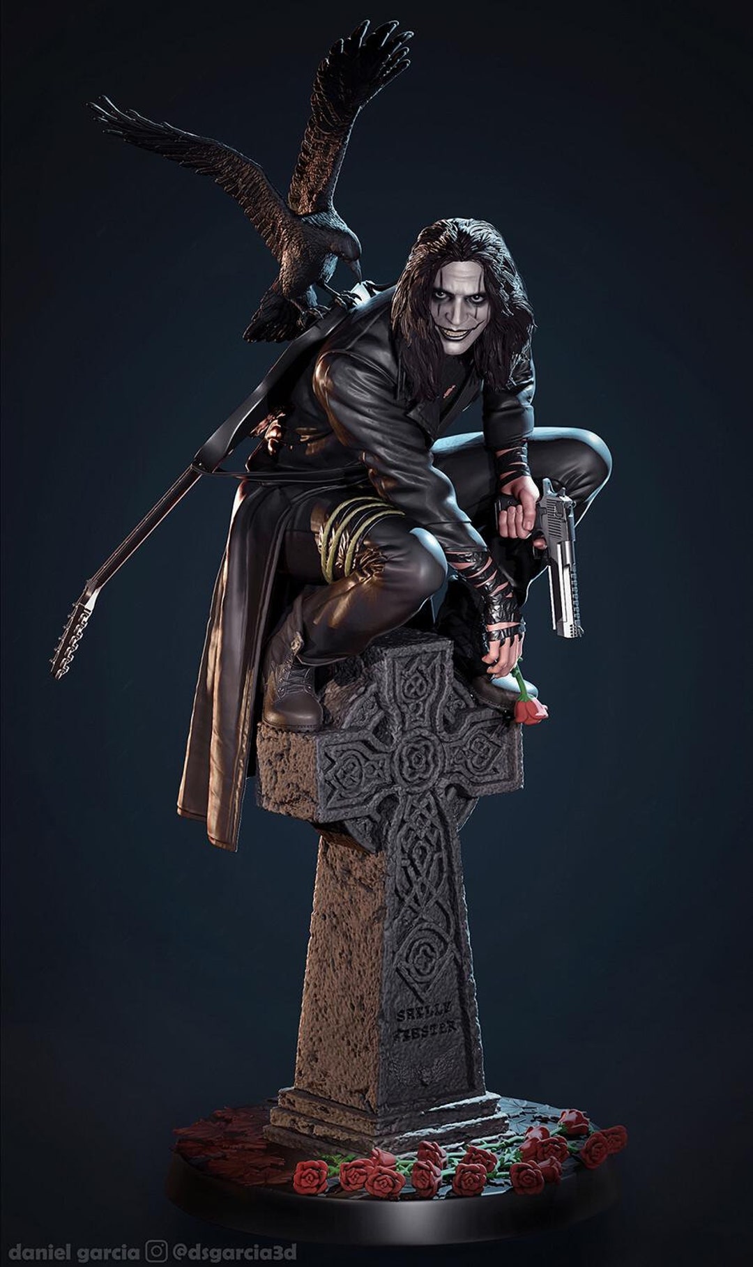 Fan Art Figure the Crow Movies 3D Printing - Etsy