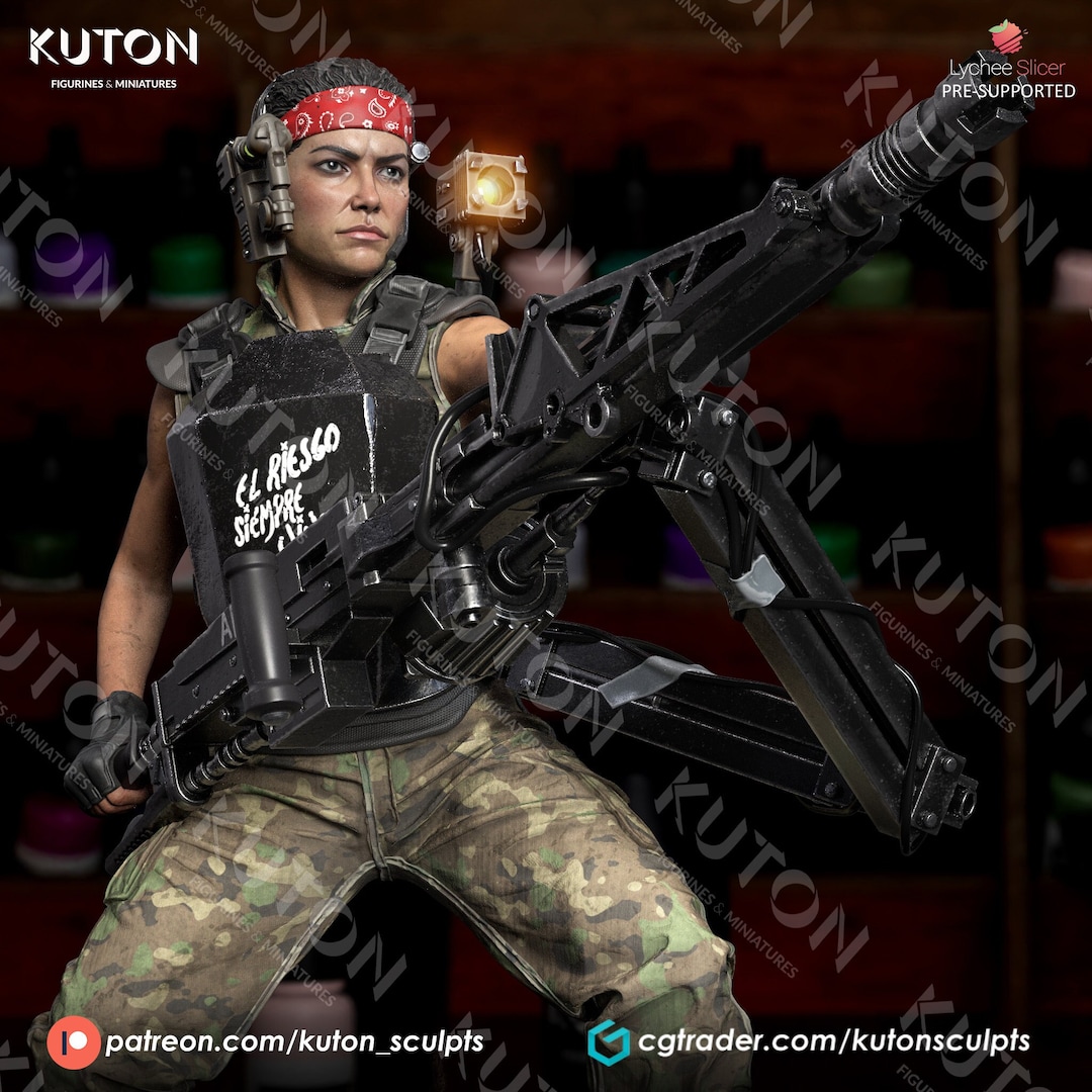 Fan Art Figure Private Vasquez Alien 18 Cm 3d Printing - Etsy