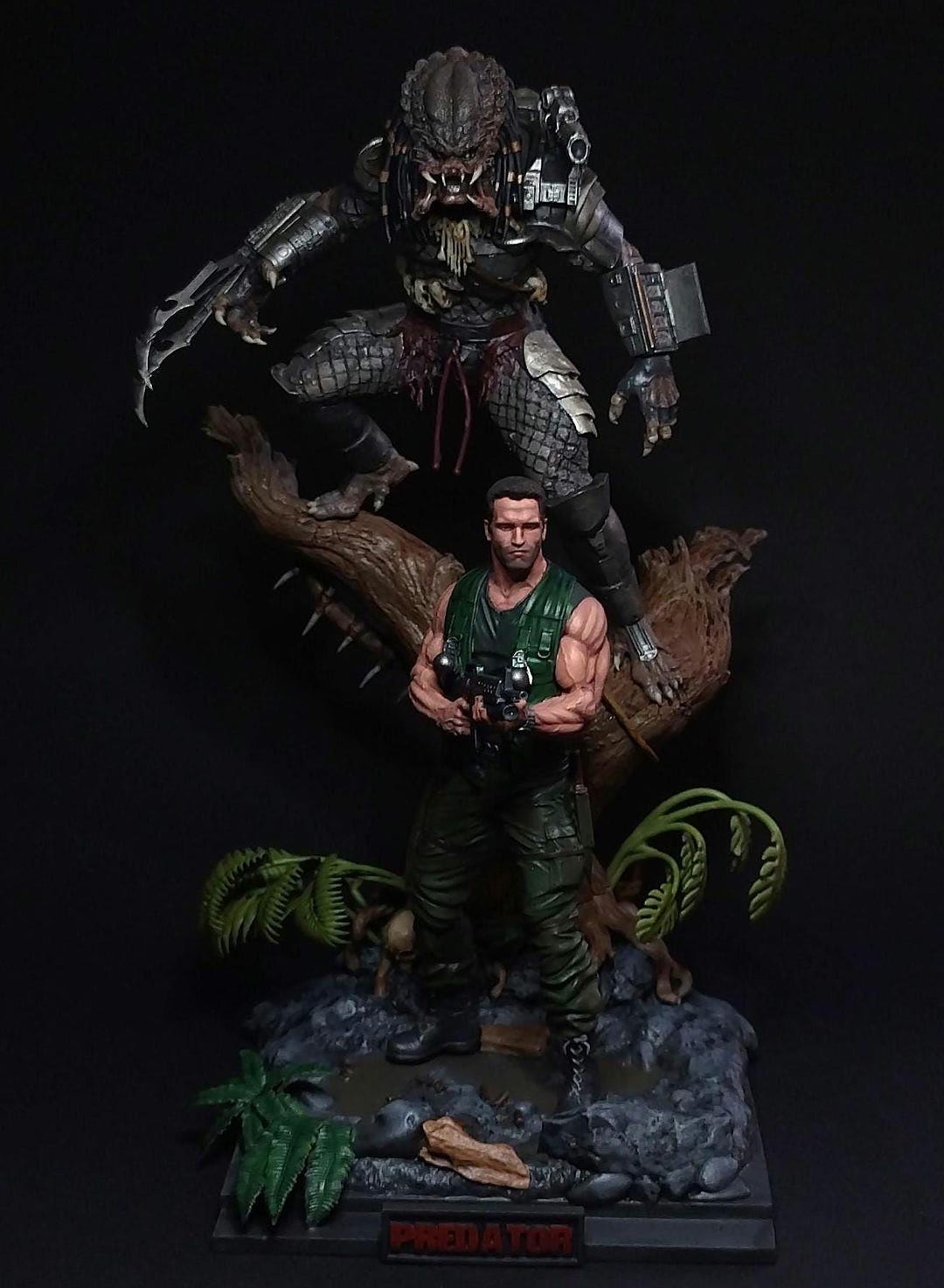 Predator and Dutch Diorama - Fan Art - 3D Printing - Etsy
