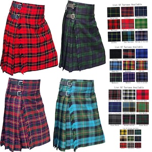 Men's Handmade Scottish 5 Yard Tartan Highland Wedding Kilt for Men ...