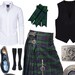 Men's Scottish Handmade 10 Pieces Kilt Set Bagpiper Kilt Outfit ...