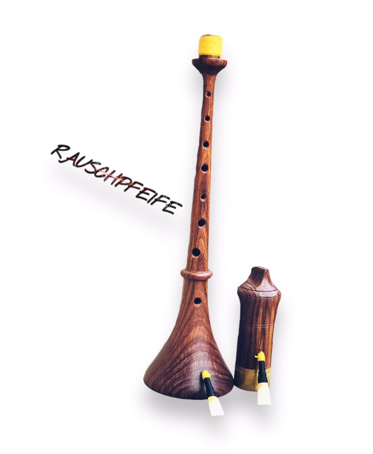 Rosewood Rauschpfeife Shawm: 16th-17th Century German Instrument With ...
