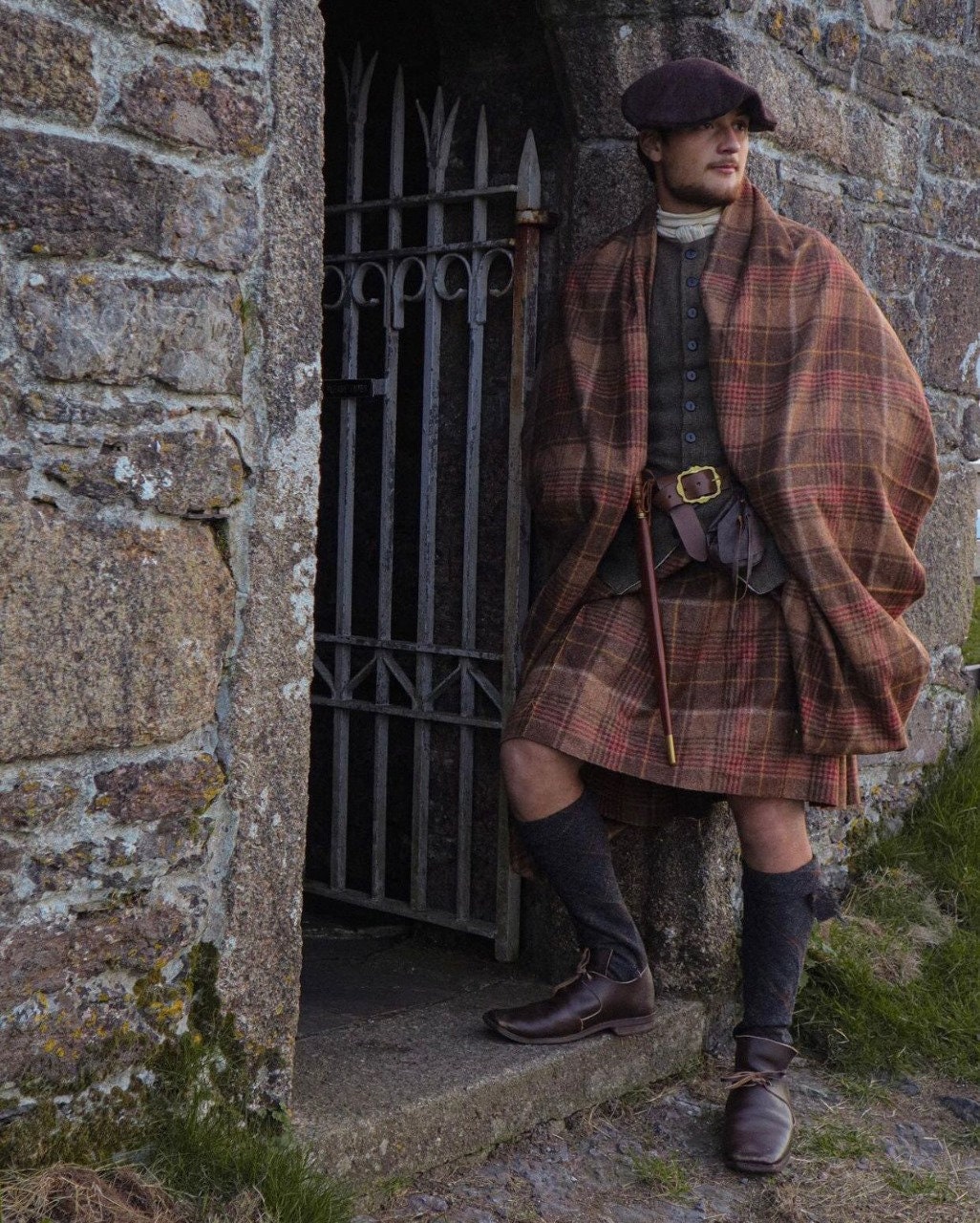 Scottish Men's Traditional Handmade Highland Great Kilt Vintage Tartan ...