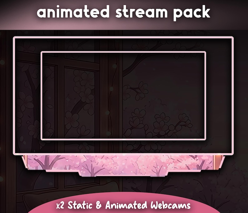 White Cat Animated Stream Package | Cats Twitch Overlay | Youtube ...