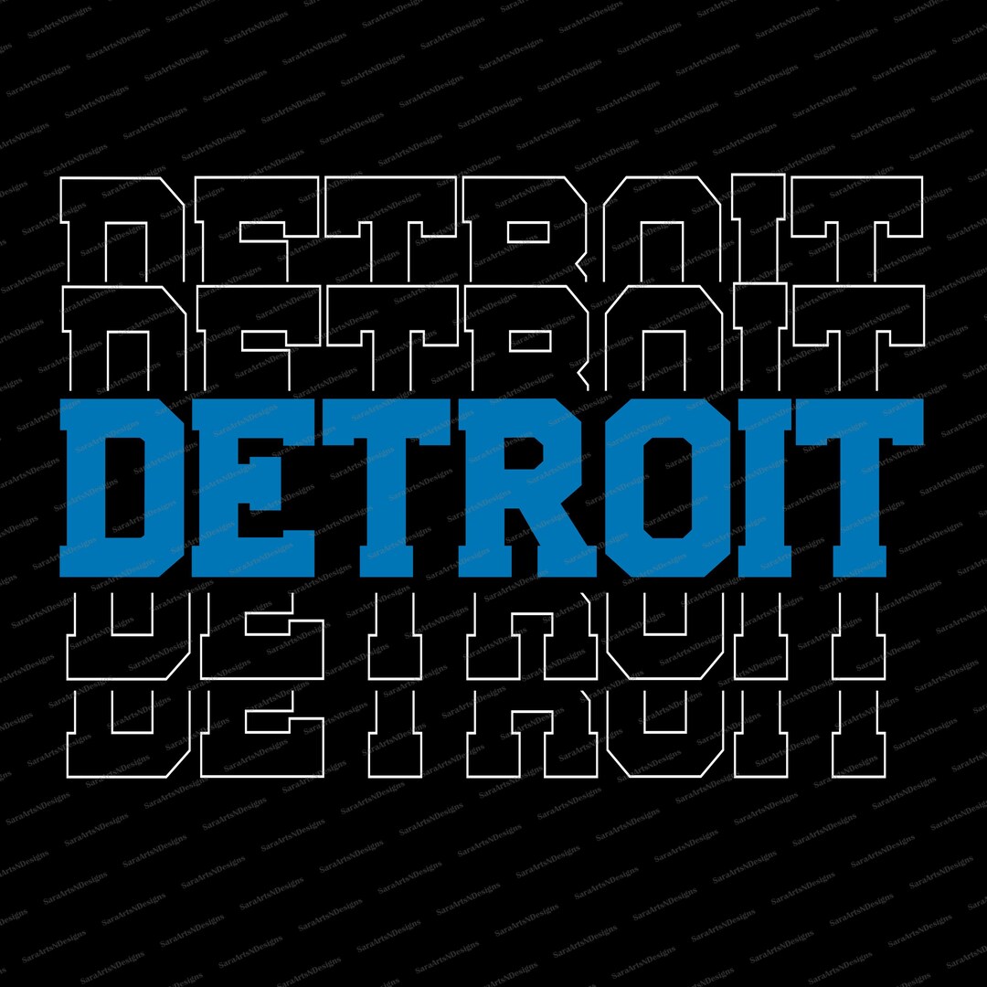 Detroit PNG SVG | City of Detroit PNG Svg | Football Baseball ...