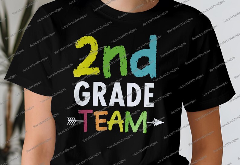 2nd Second Grade Typography Shirt First Day of School PNG SVG ...