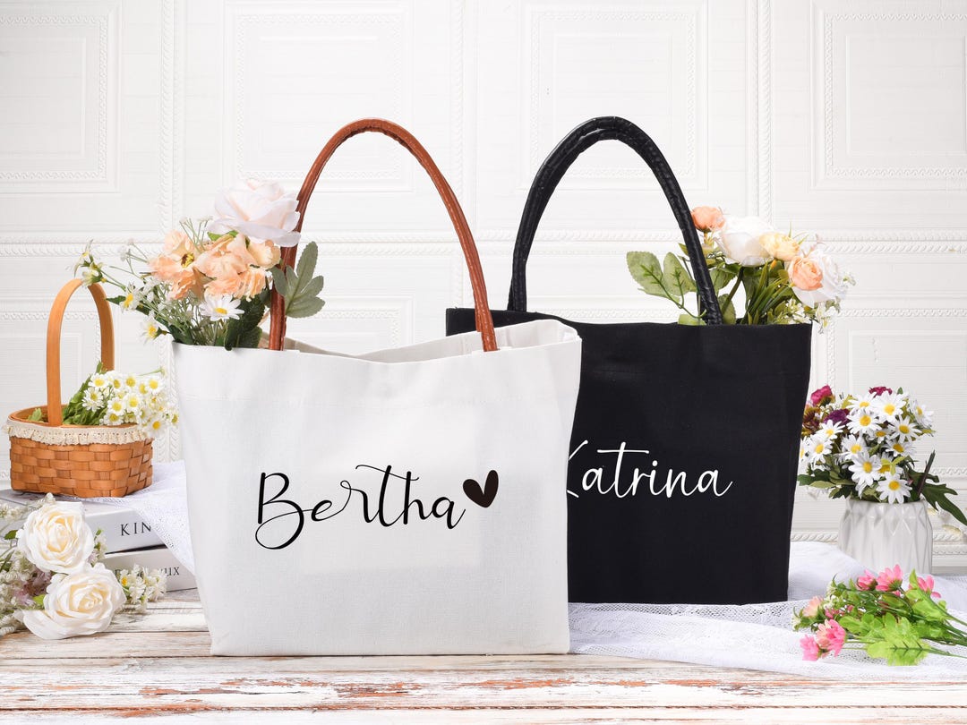 Personalized Bridal Tote Bag,monogrammed Tote Bag,bridesmaid Tote Bag ...
