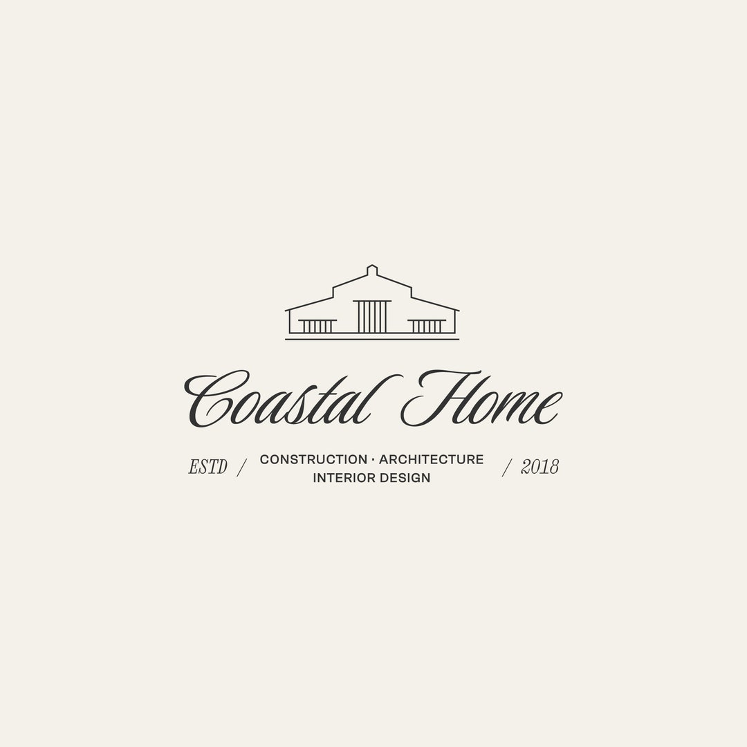 Premade Construction Logo Design Interior Design Logo Flooring Logo ...