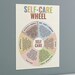 Self Care Wheel Mental Health Wall Art, 16"x20" Silk Poster Print ...