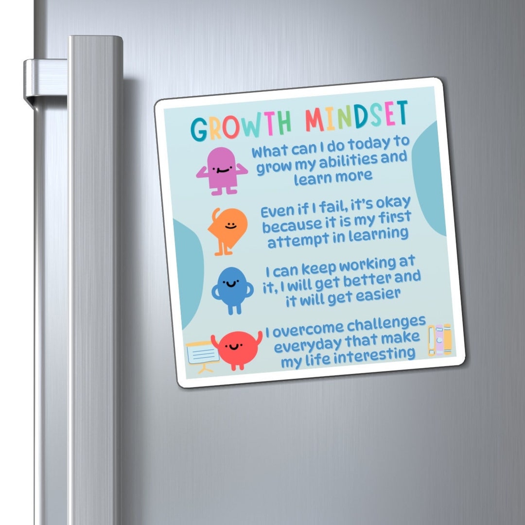 Growth Mindset Magnet Tumbler Stanley Cup Magnet Daily Motivation ...