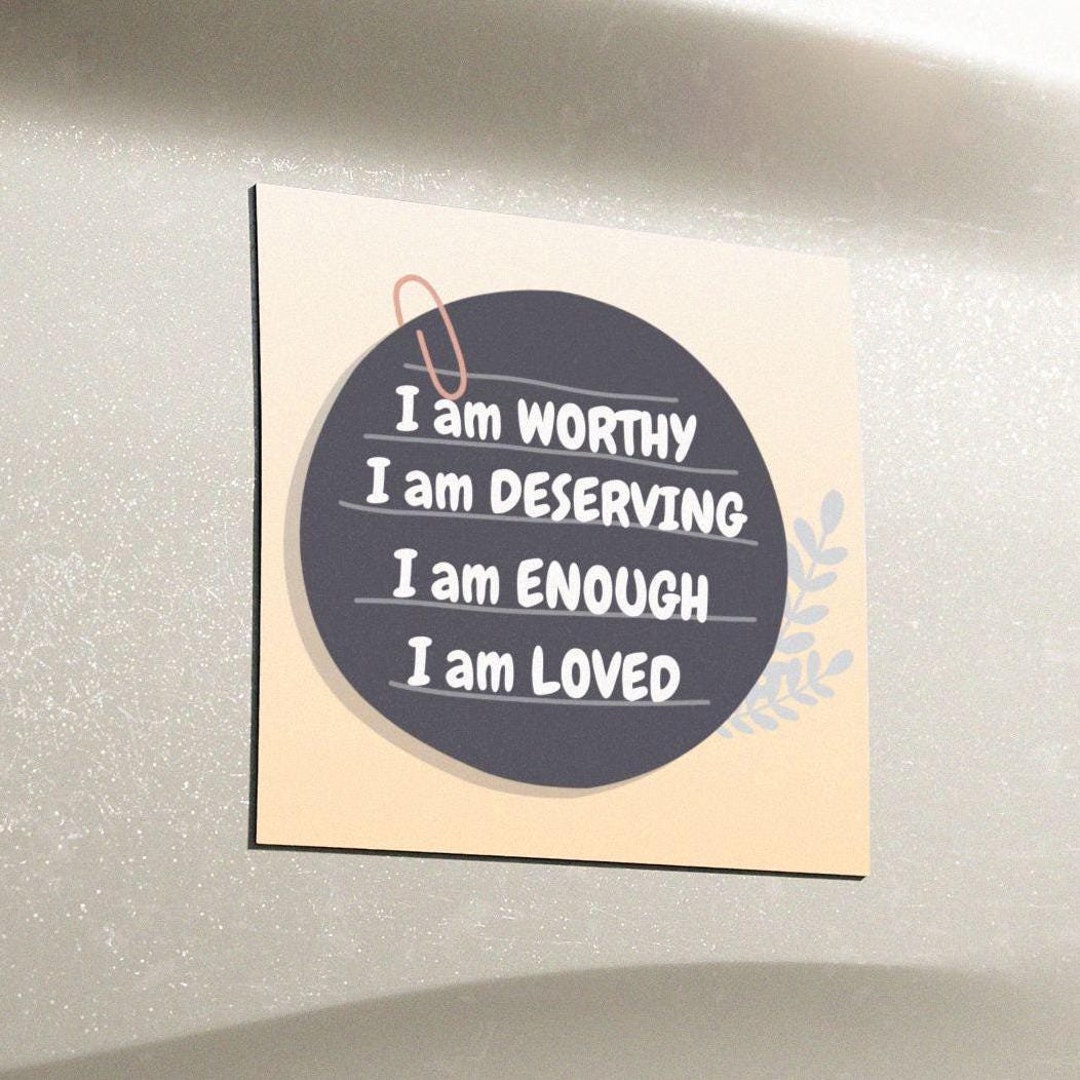 Self Love Magnet, 5x5", Positive Affirmation Emotional Support Magnet ...