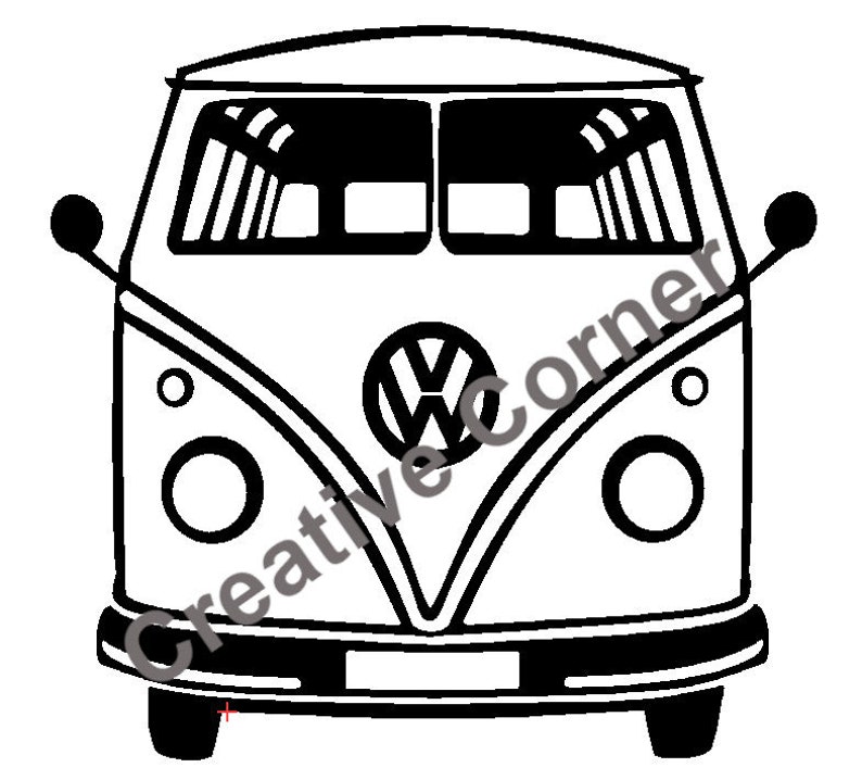 VW T1 Svg File Laser Engraving or Line Drawing Lightburn Ready - Etsy