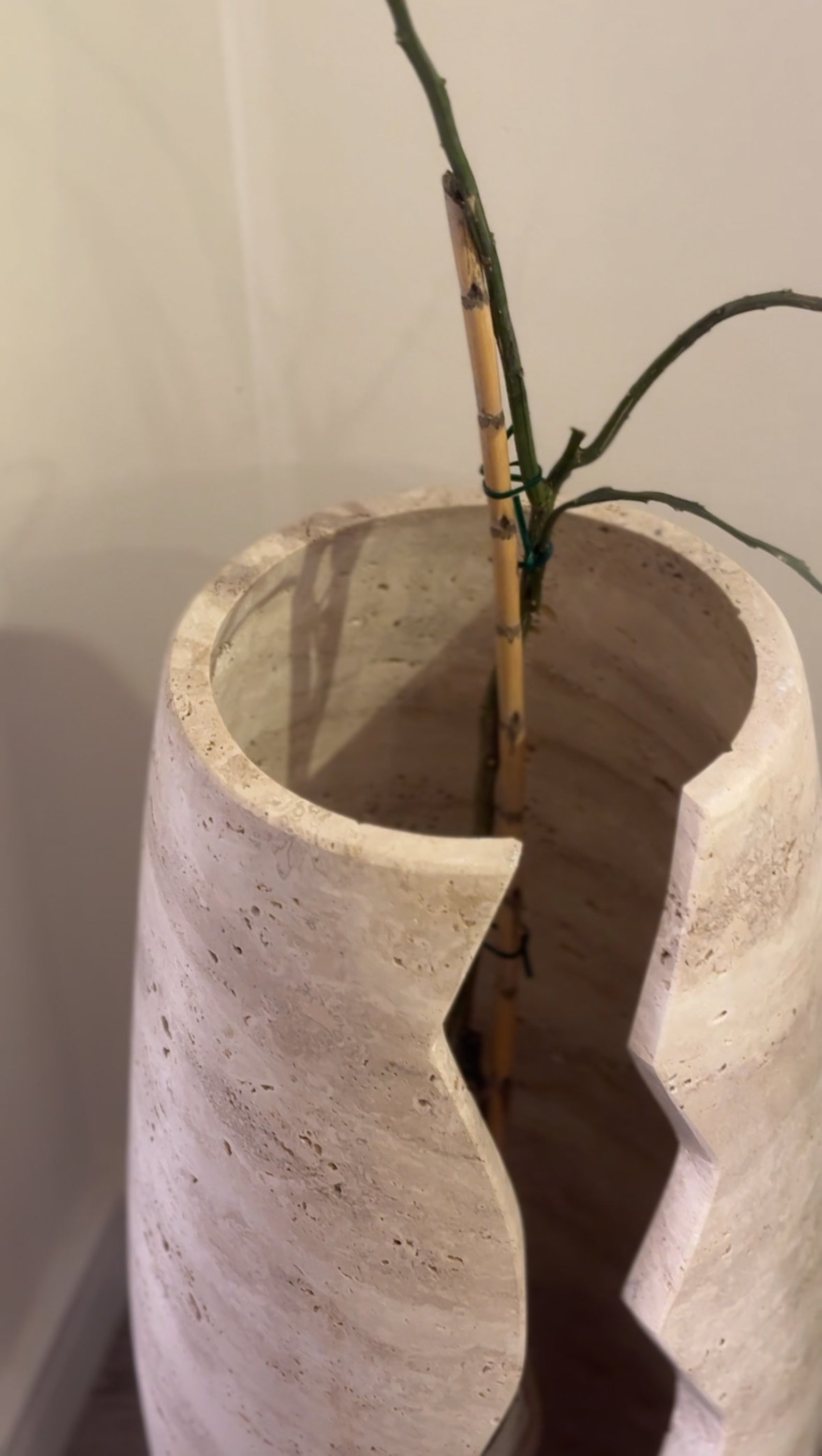 Hyacinth Travertine Pot - Etsy