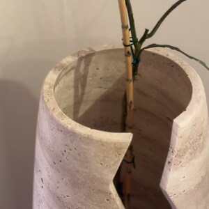 Hyacinth Travertine Pot - Etsy