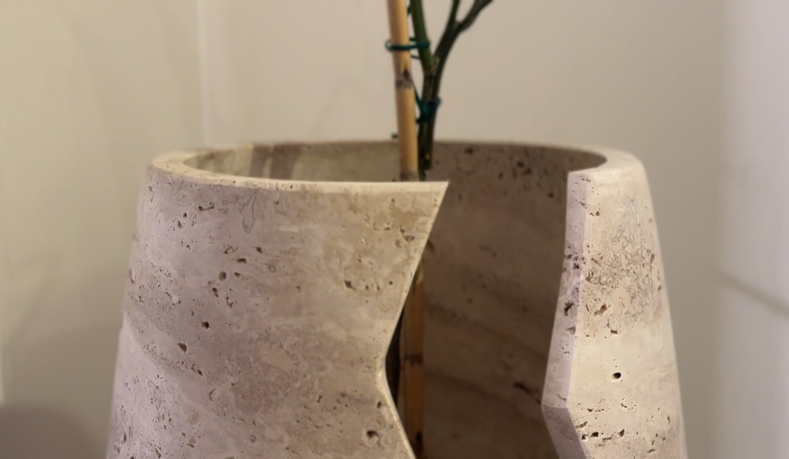 Hyacinth Travertine Pot - Etsy