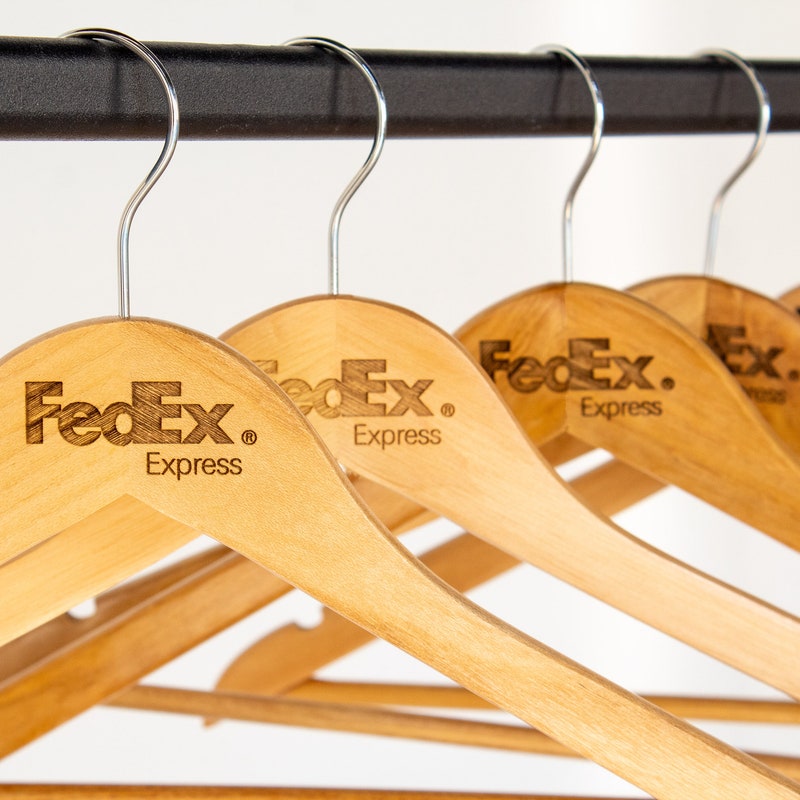 Wooden Logo Hanger - Etsy