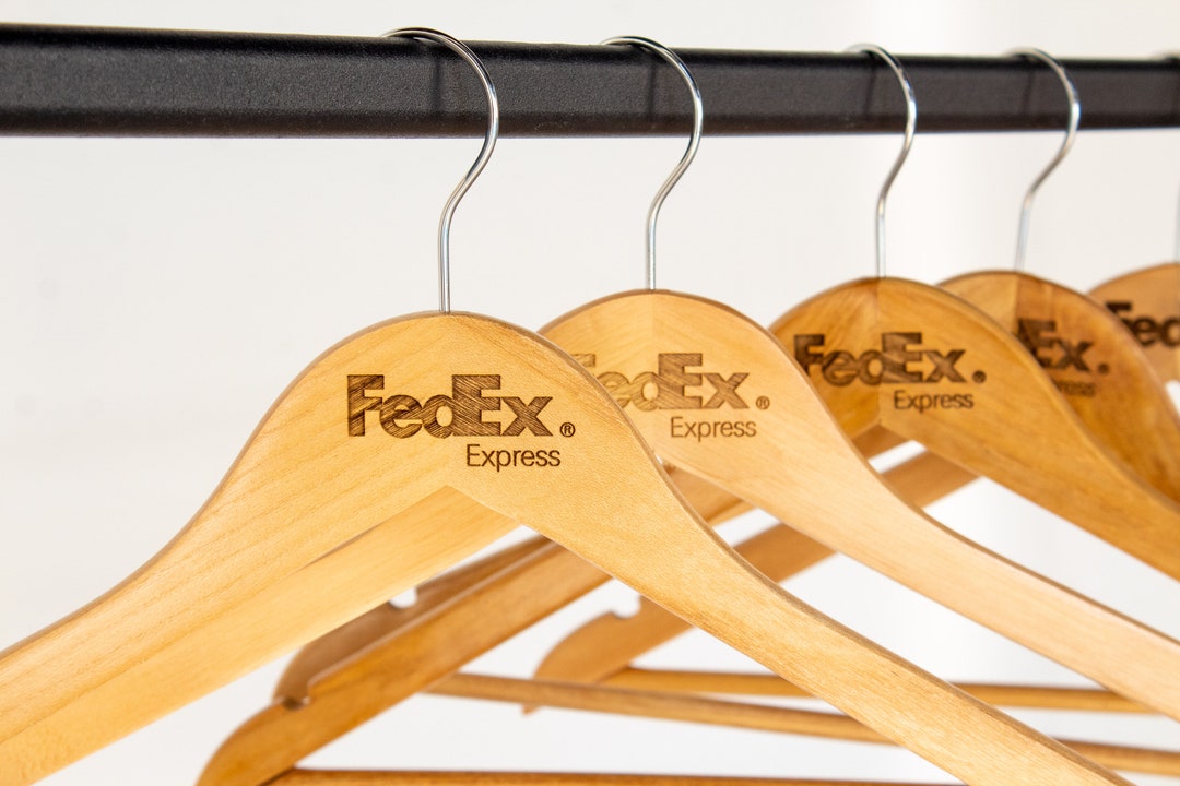 Custom Logo Hangers, Pack of 50 Wooden Engraved Hangers, Personalized ...