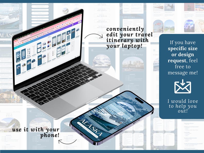 Editable Cruise Itinerary Template, Instant Download, Alaska Daily ...