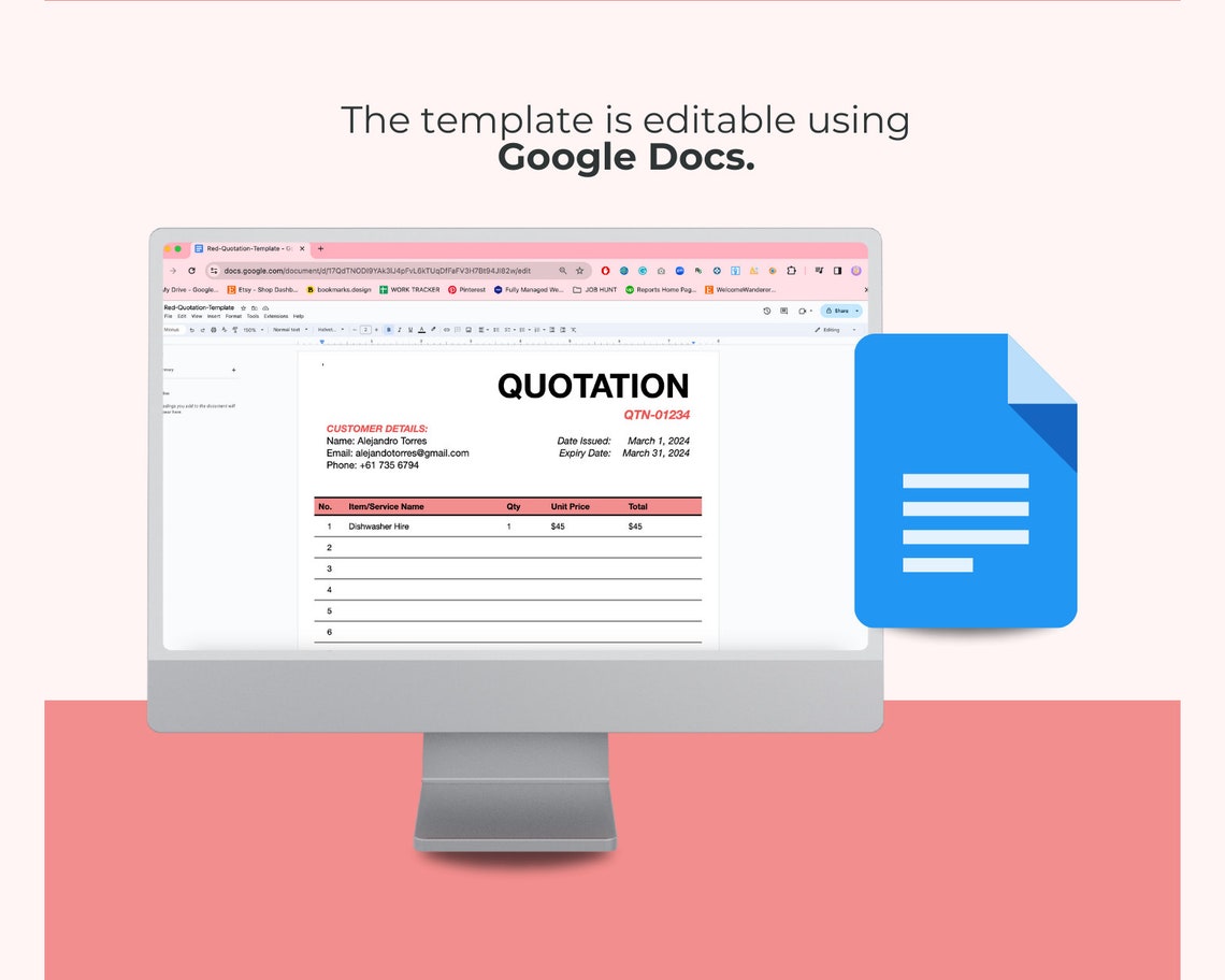 Invoice and Quotation Template Bundle, Editable Invoice and Quotation ...