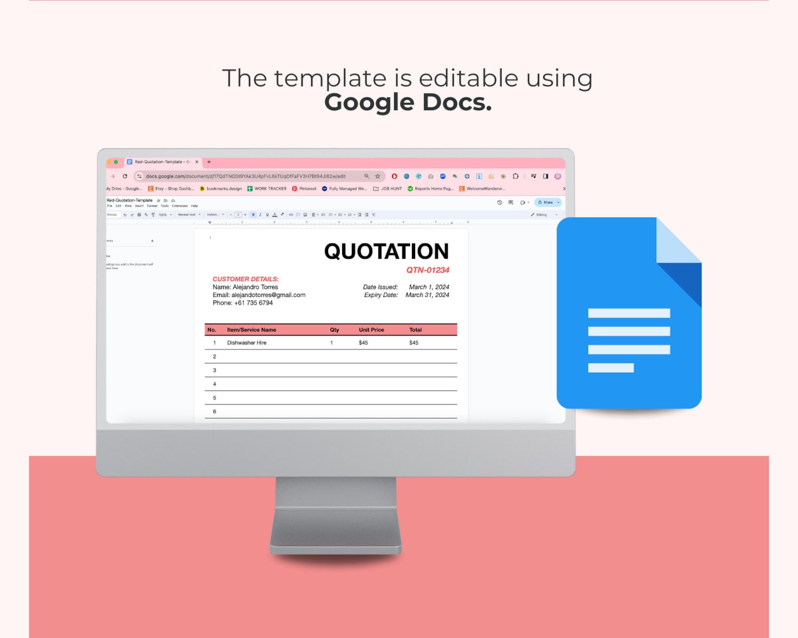 Invoice and Quotation Template Bundle, Editable Invoice and Quotation ...