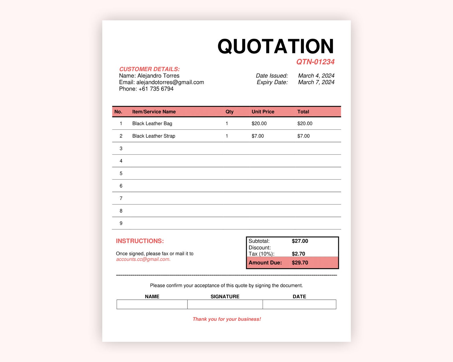 Invoice and Quotation Template Bundle, Editable Invoice and Quotation ...