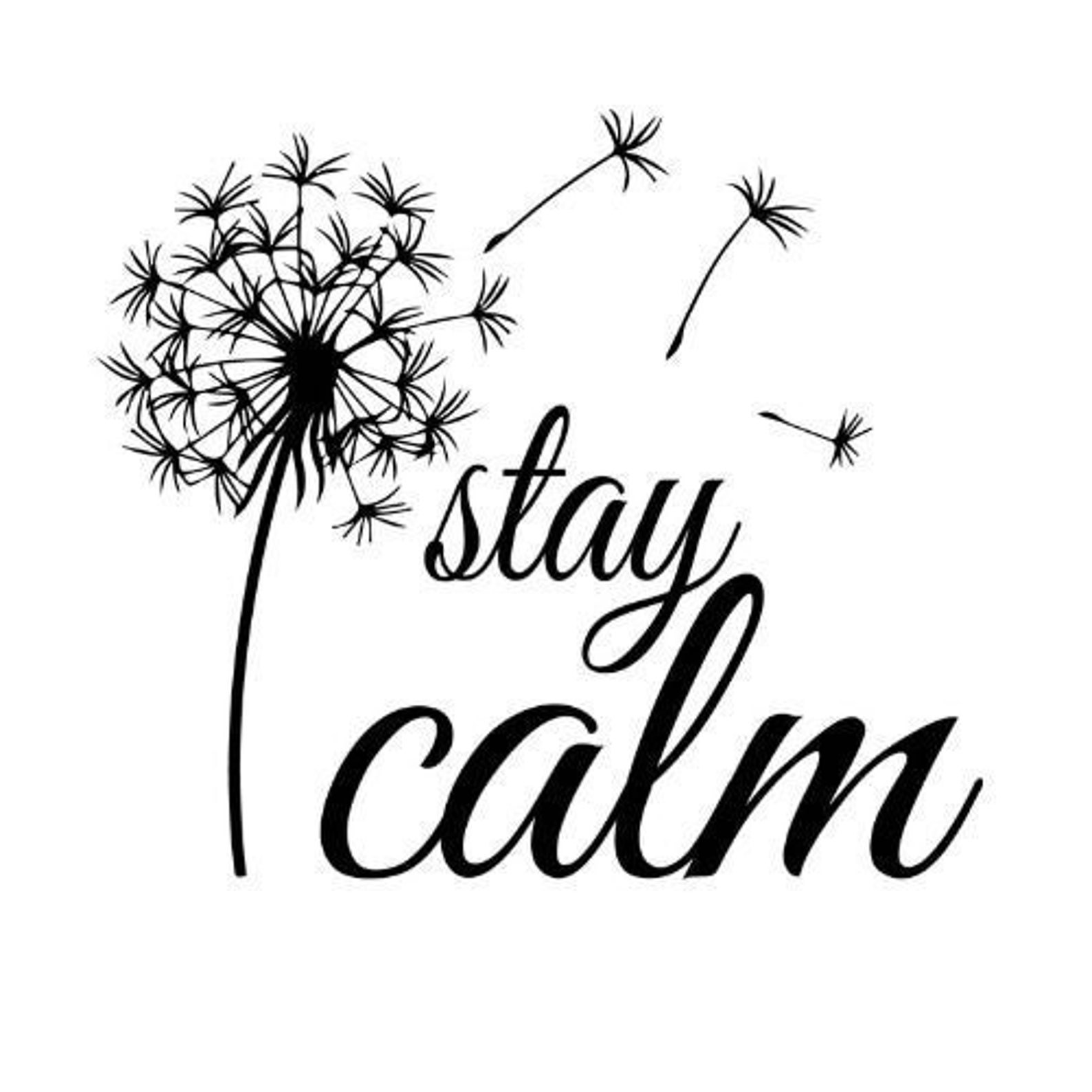 Just Breathe Dandelion Svg, Stay Calm Svg Design for T Shirt,mugs ...