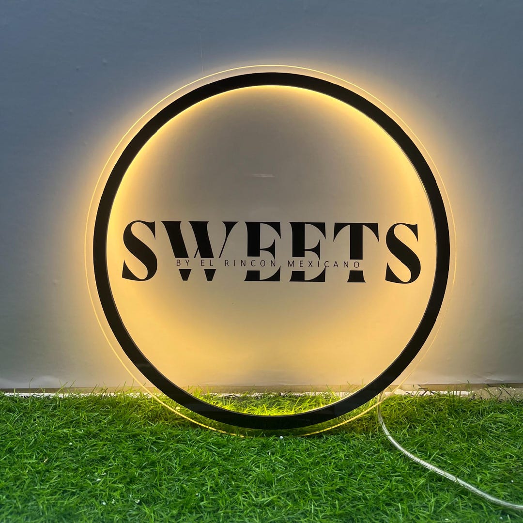 Custom 3d Business Logo Sign, Backlit Sign, Personalized Acrylic Sign ...