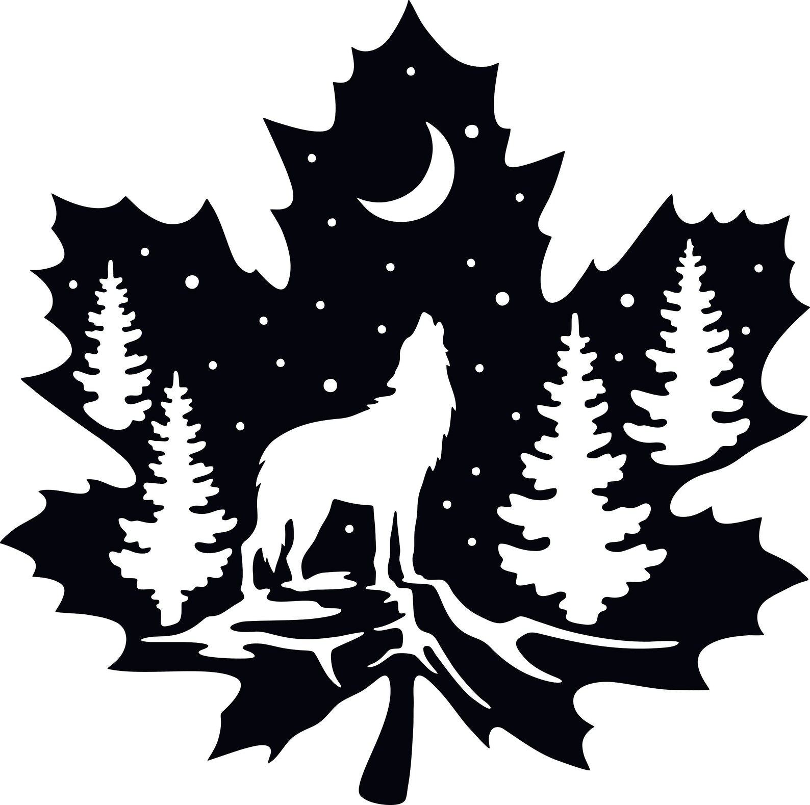 HOWLING WOLF SVG, Howling Wolf Clipart, Howling Wolf Svg Cut File for ...