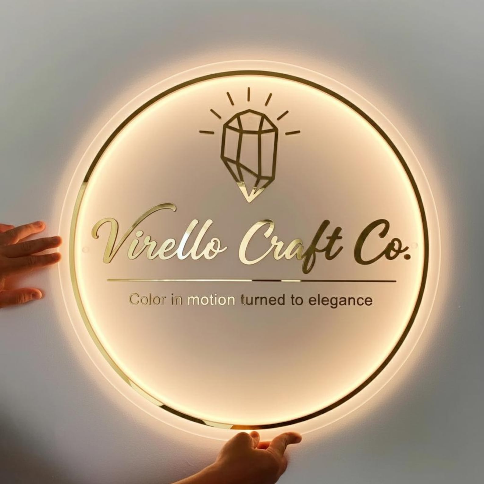Custom Acrylic Backlit Sign | 3D and UV Printed Acrylic Logo Sign ...