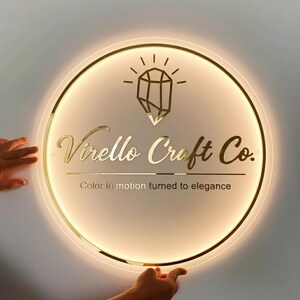 Custom Acrylic Backlit Sign | 3D and UV Printed Acrylic Logo Sign ...