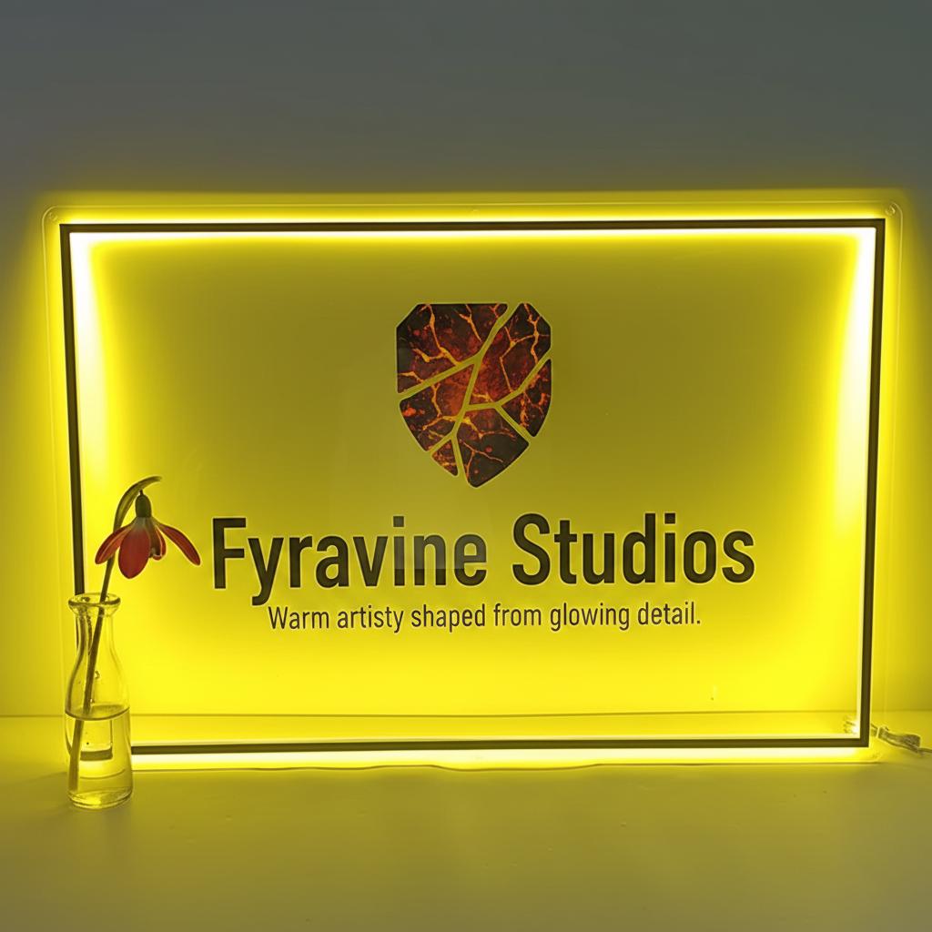 Custom Acrylic Backlit Sign | 3D and UV Printed Acrylic Logo Sign ...