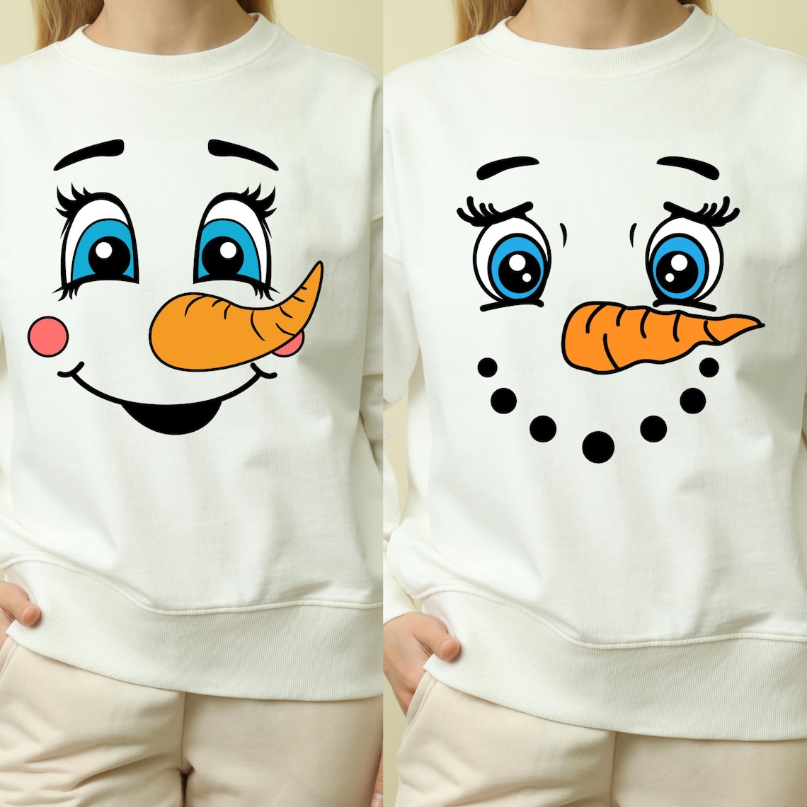 Snowman Face Clipart Bundle, Blue Snowman Png Collection, Snowman ...