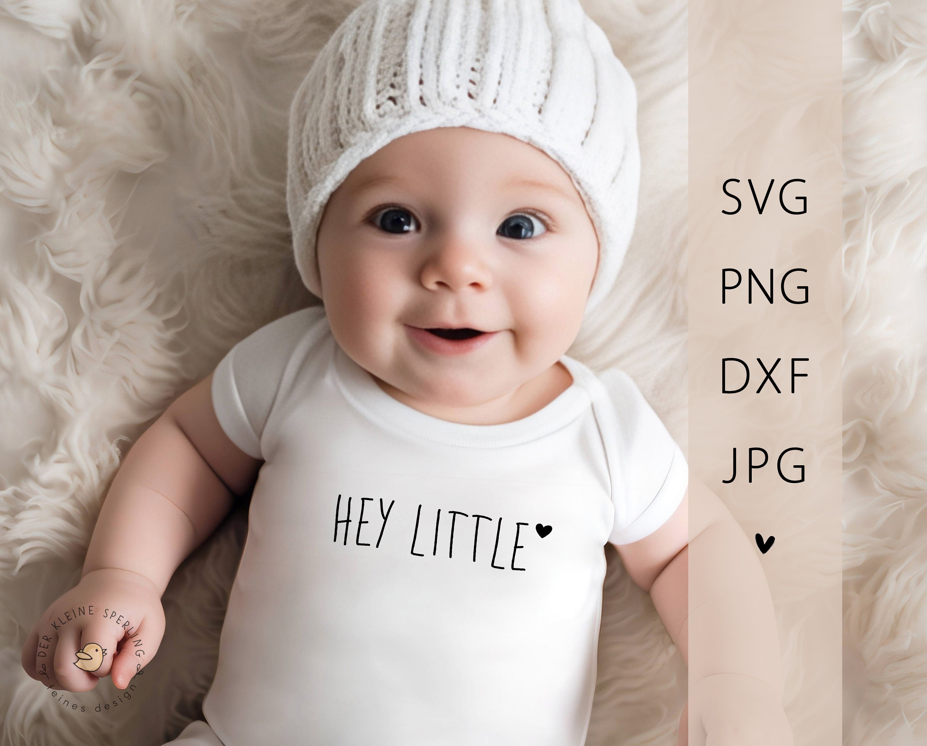 Plotterdatei "hey little" SVG DXF PNG - Etsy.de