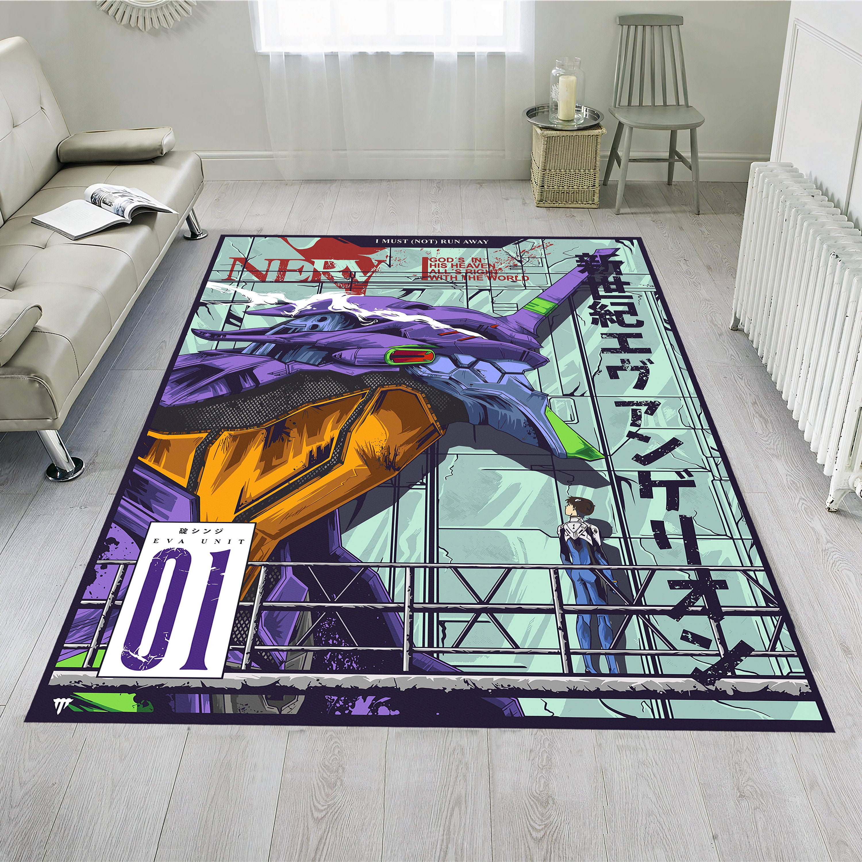 Anime Rug, Anime Carpet, Anime Art Rug, Anime Area Rug, Japanese Rug ...