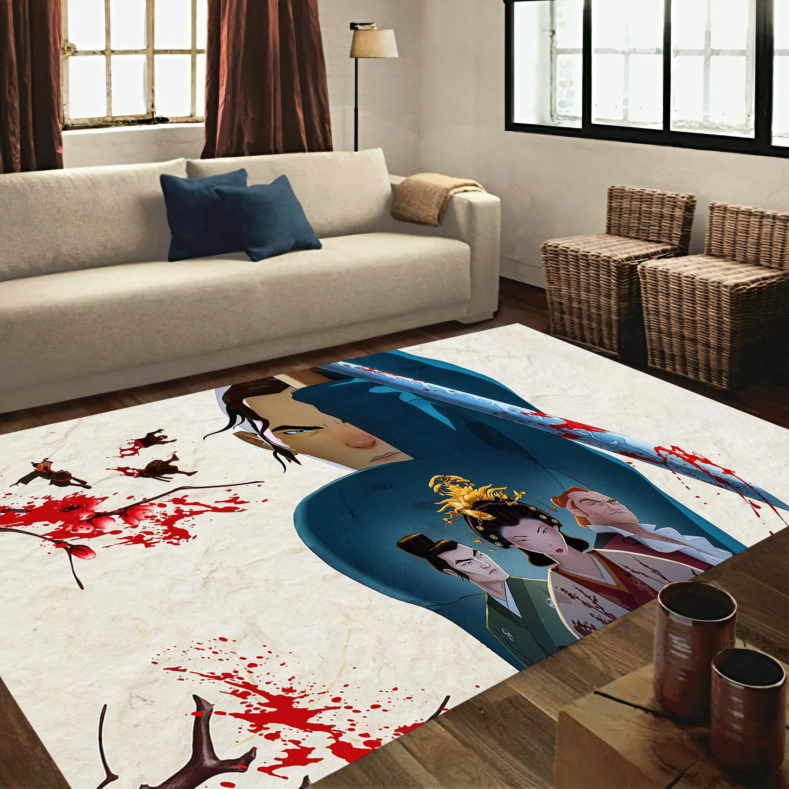 Anime Rug, Cartoon Rug, Samurai Rug,japanese Anime Rug, Manga Rug ...