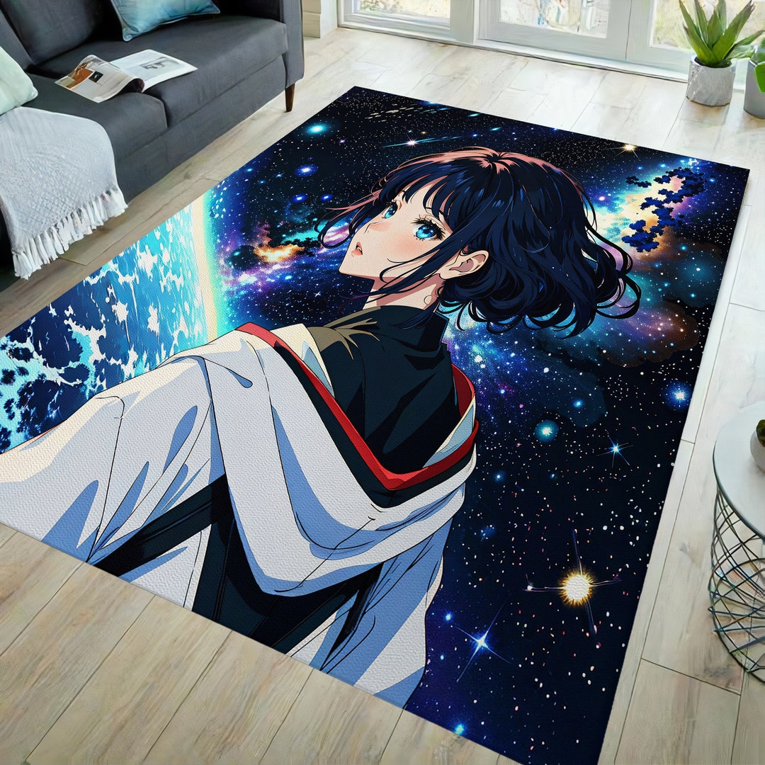 Anime Rug, Japanese Rug, Anime Girl Rug, Anime Girl Themed Rug, Japan ...