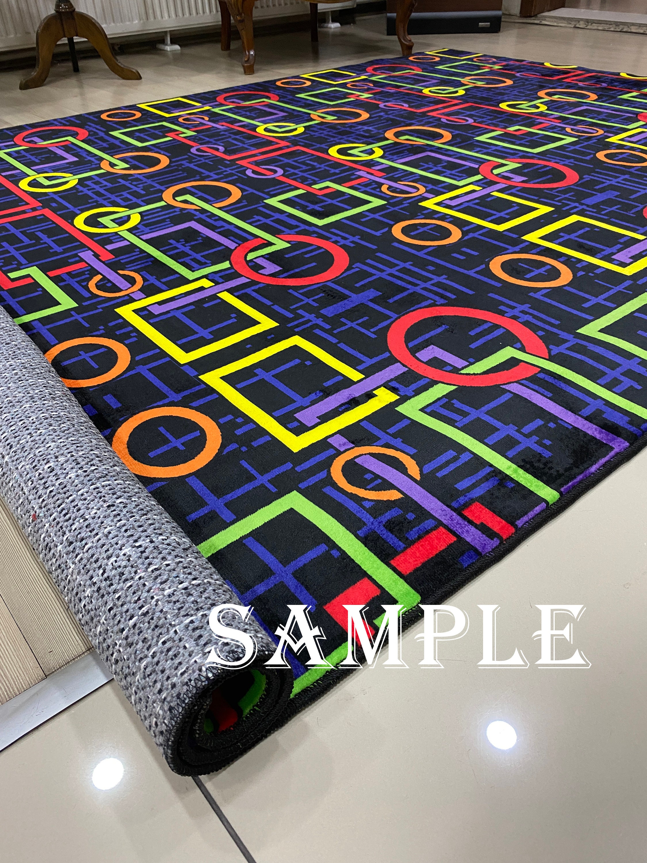 Arcade Rug, Arcade Room Rug, Arcade Carpet, Arcade Room Decor, Arcade ...