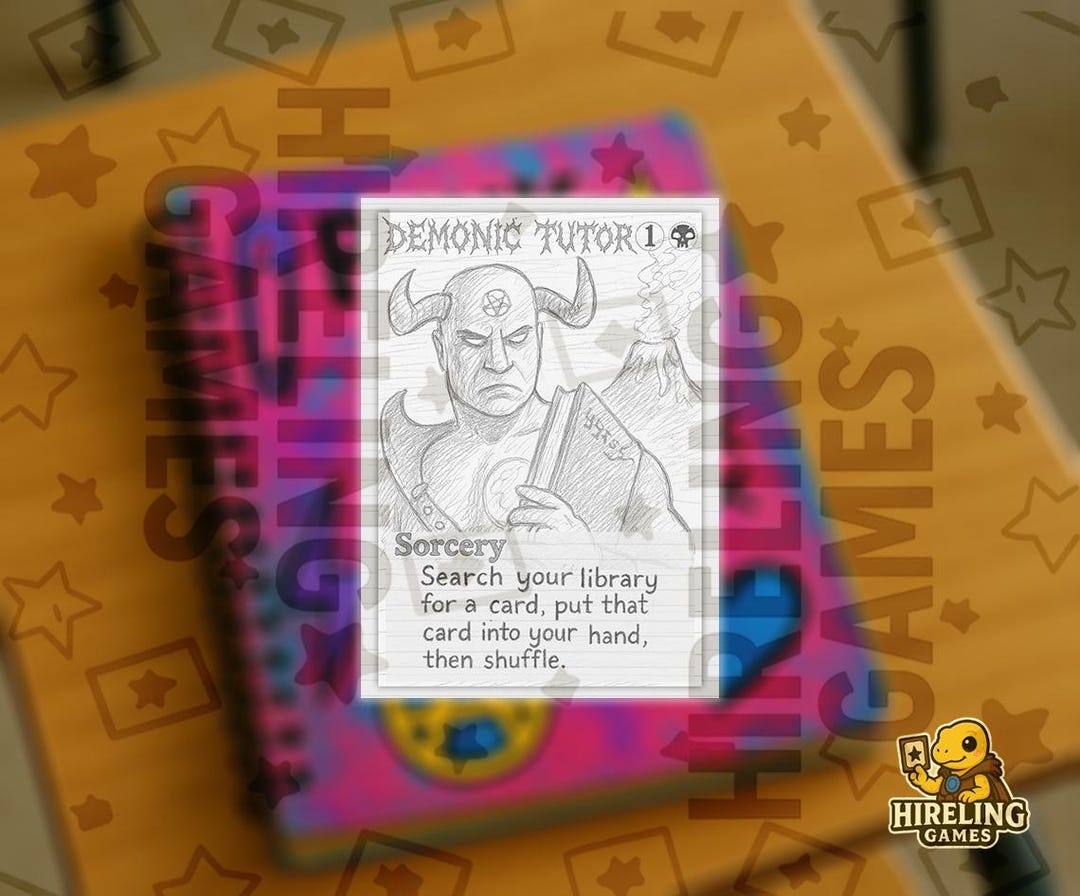 Demonic Tutor - Sketch Full Custom Art EDH Proxy - Etsy
