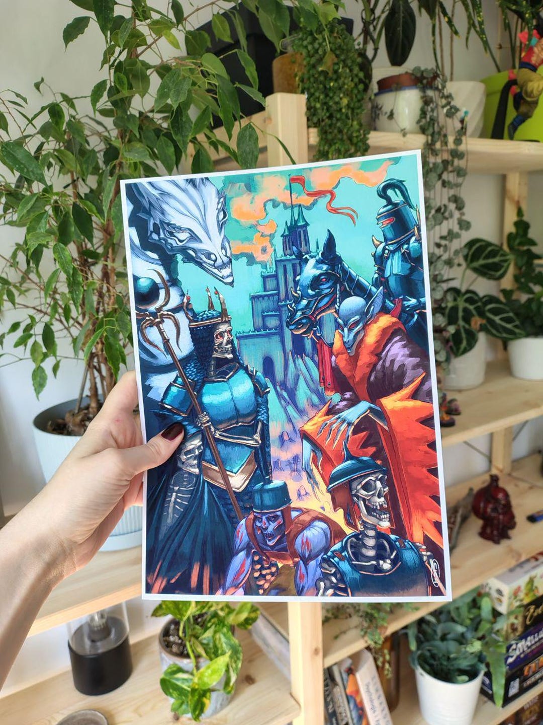 A4 | Necropolis Art Print, Artwork, Necromancer Poster, Drawing ...