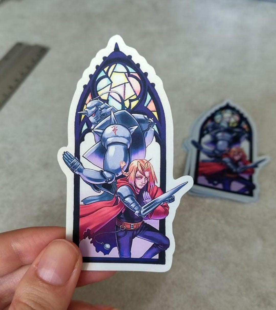 FMA Inspired Sticker | Hand Painted | Satin Look - Etsy