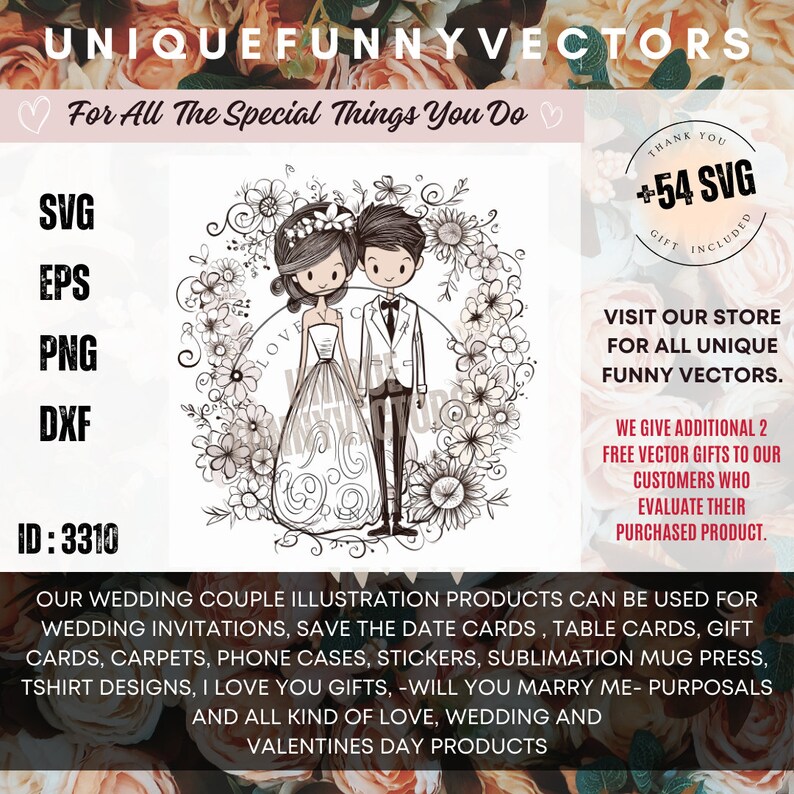 Just Married Svg Wedding Couple Svg Wedding Svg Files Bride Groom Svg ...