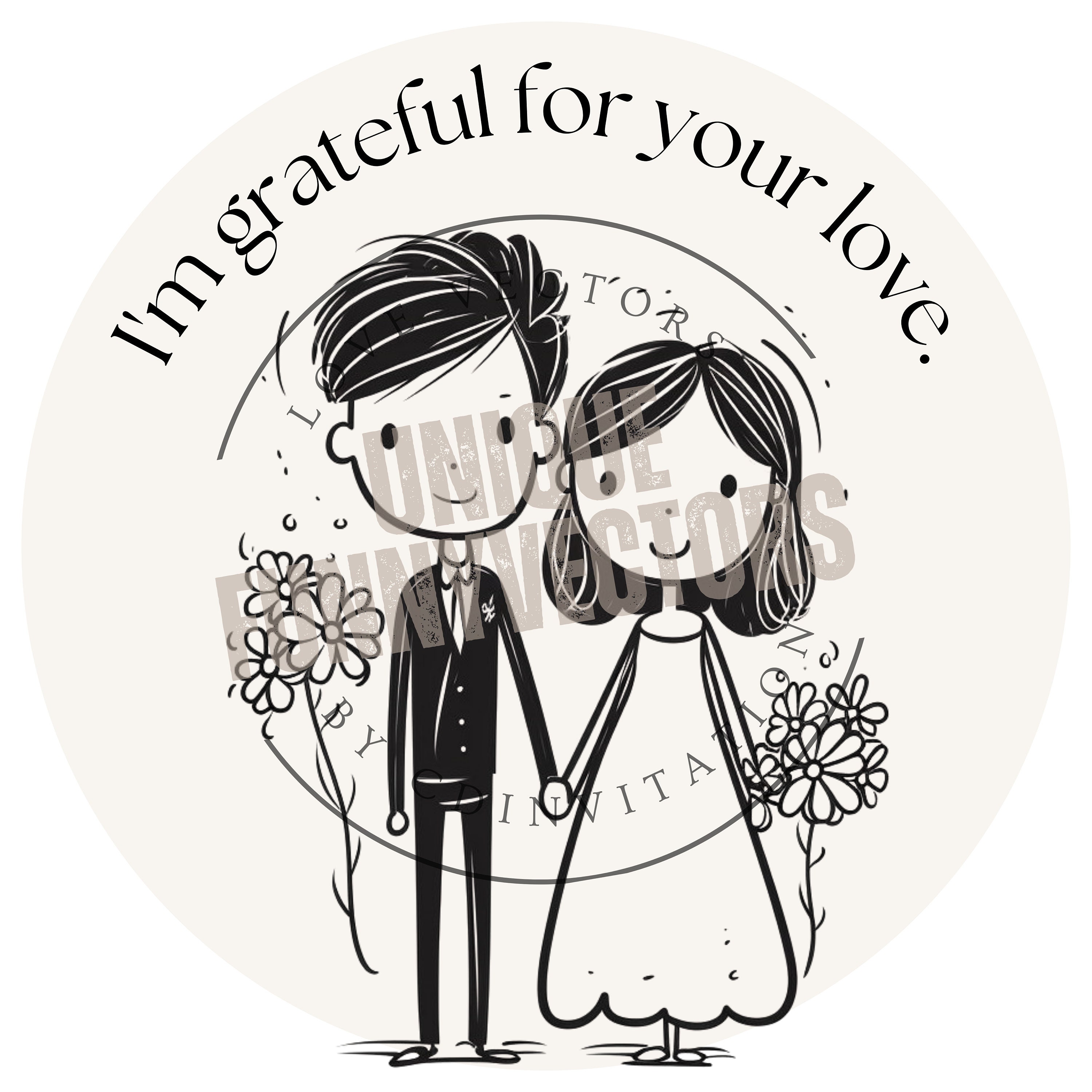 Printable Stick Figure Doodle Wedding Clipart Valentine Png Svg Couple ...