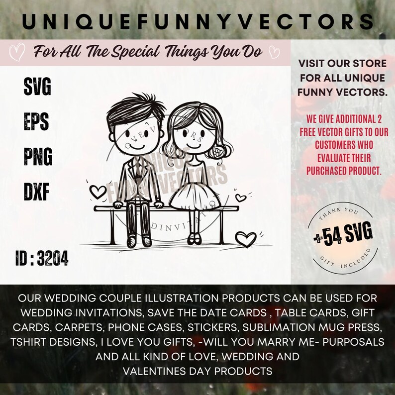 Just Married Cute Couple Sitting on the Bank Printable Png Svg Dxf ...