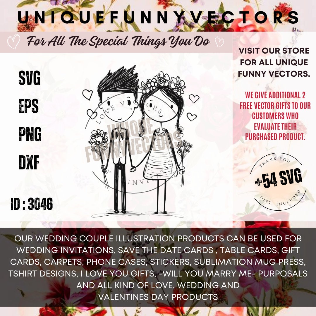 Wedding Png Wedding Couple Dxf Wedding Couple Svg Love Svg Greeting Svg ...